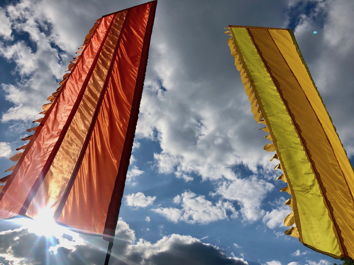 Bright Stripes Festival Flag Gallery - The Event Flag Hire Company